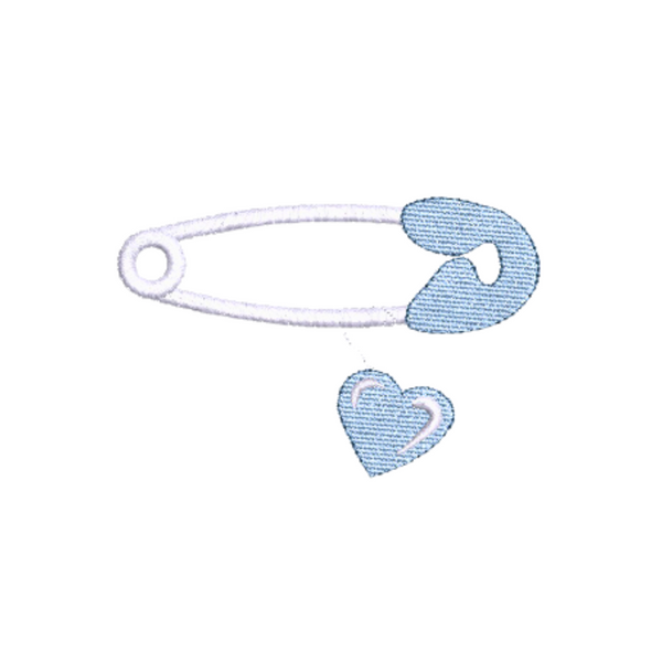 Blue Diaper Safety Pin Machine Embroidery Design – Stitches & Strokes