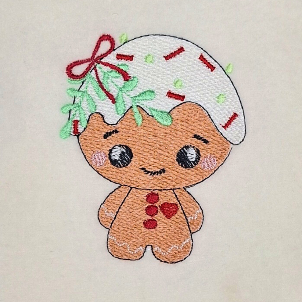 Gingerbread Christmas Cookie Machine Embroidery Design – Stitches & Strokes