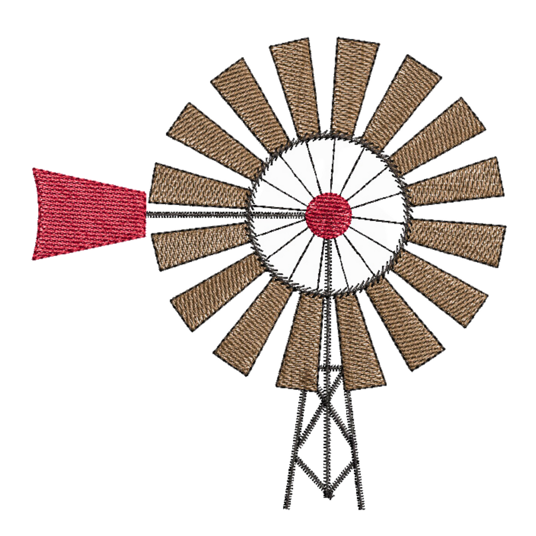 Karoo Windmill Machine Embroidery Design – Stitches & Strokes