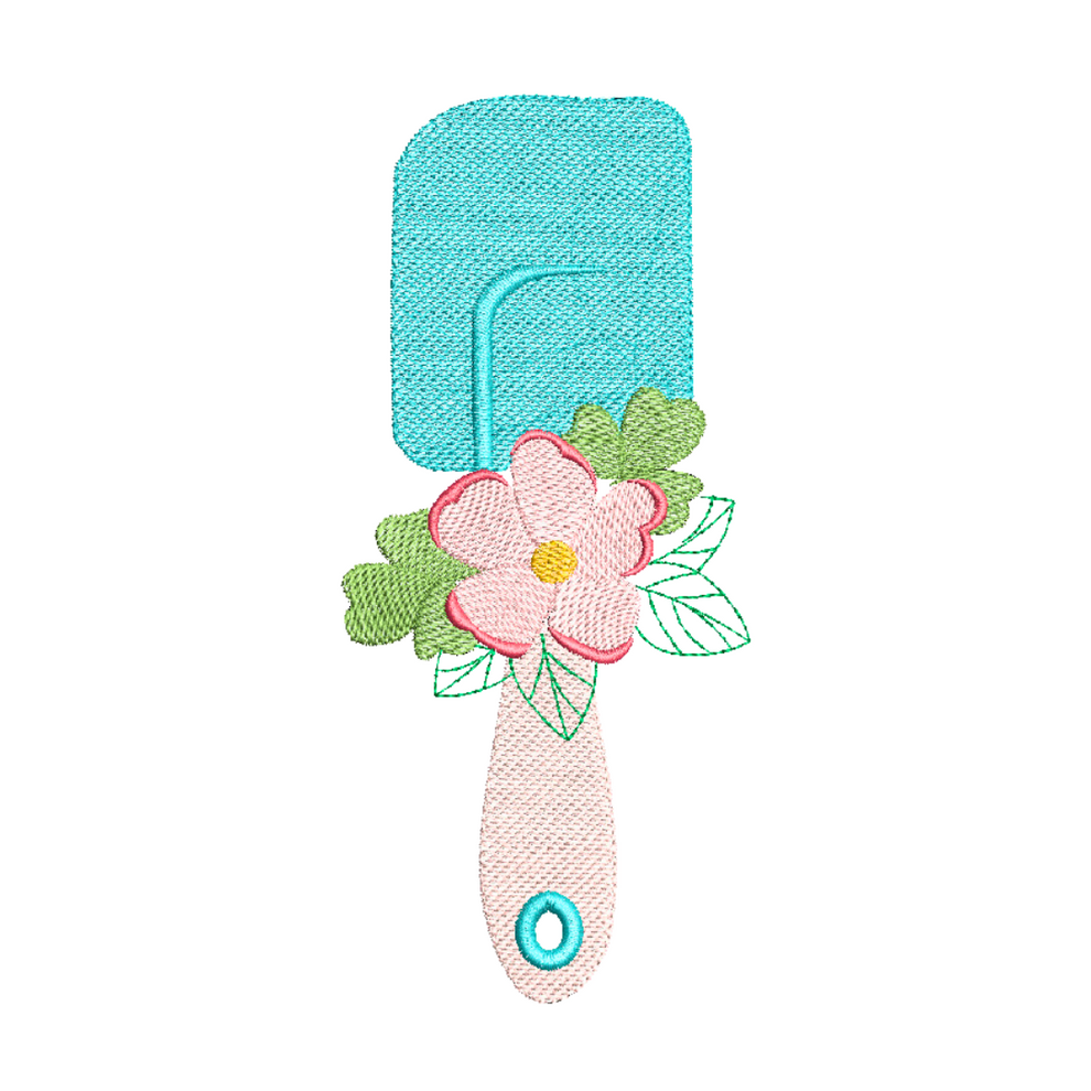 Kitchen Spatula Machine Embroidery Design – Stitches & Strokes