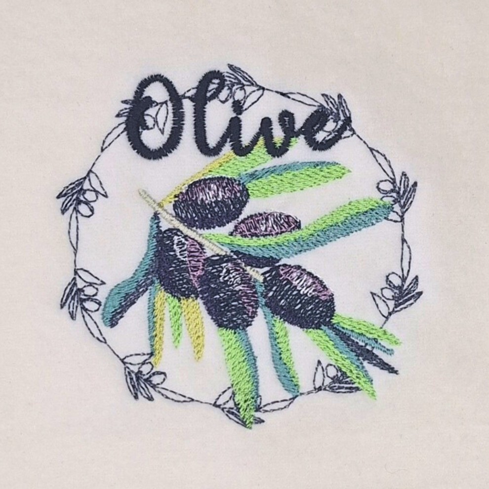 Olive Branch Machine Embroidery Design – Stitches & Strokes