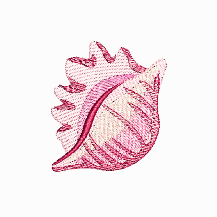 Pink Sea Shell Machine Embroidery Design – Stitches & Strokes