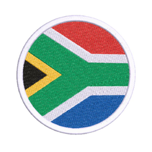 South African Flag Round Patch Machine Embroidery Design – Stitches ...