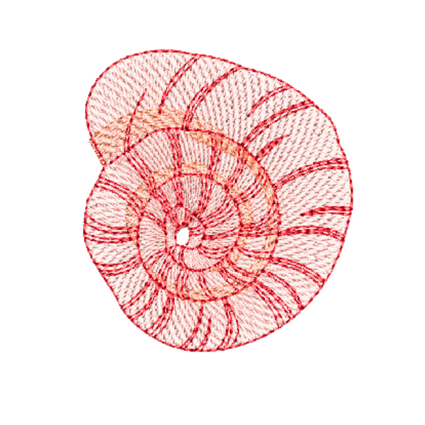 Spiral Sea Shell Machine Embroidery Design – Stitches & Strokes