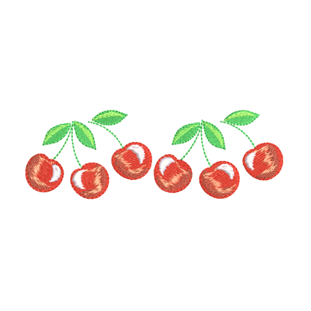 Cherry Border Machine Embroidery Design – Stitches & Strokes