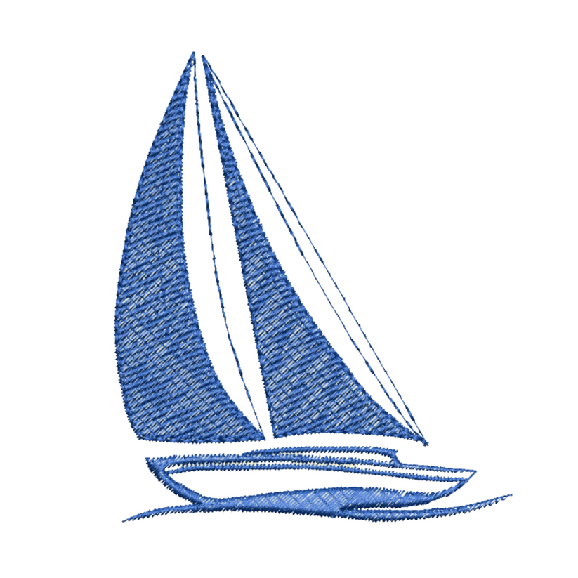 Sailboat Machine Embroidery Design – Stitches & Strokes